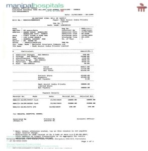 Main Bill Break-Up – Medi Assist Blog & News